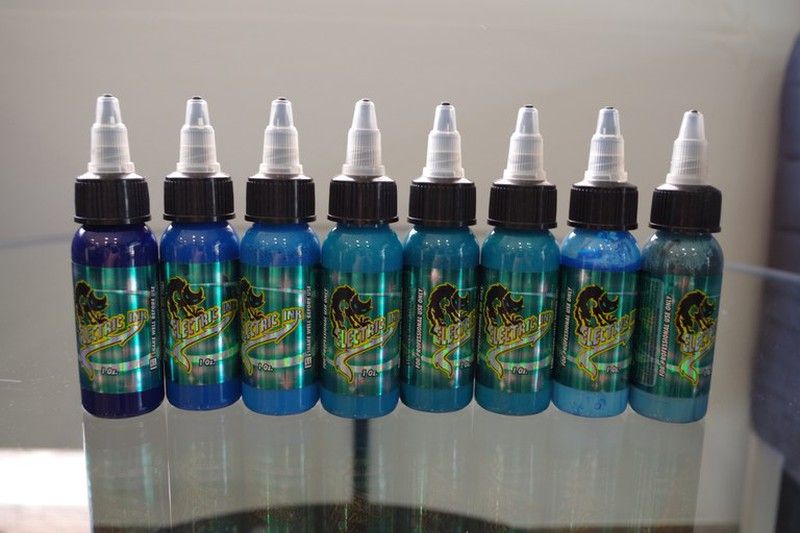 Tinta artística Electric Ink Maya Blue Heavy — JatattooArt